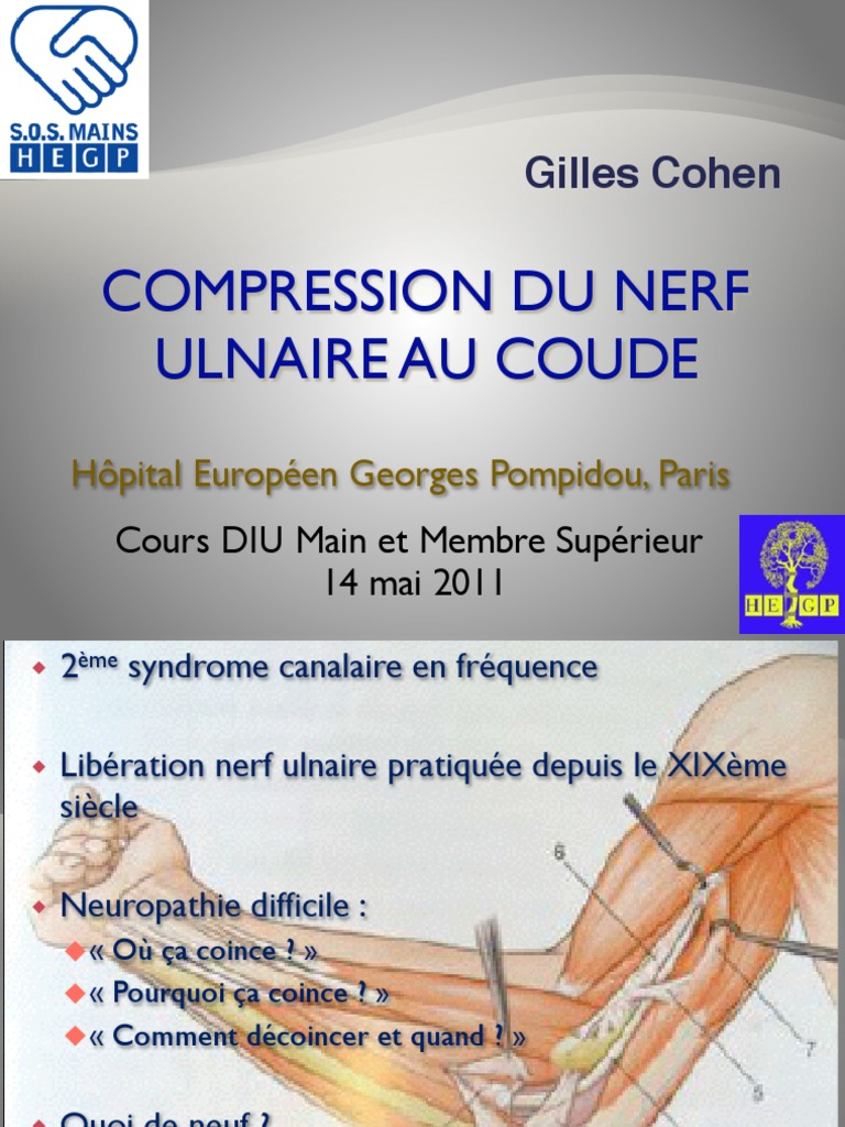 Compression Du Nerf Ulnaire Au Coude DESC | Membres (anatomie ...