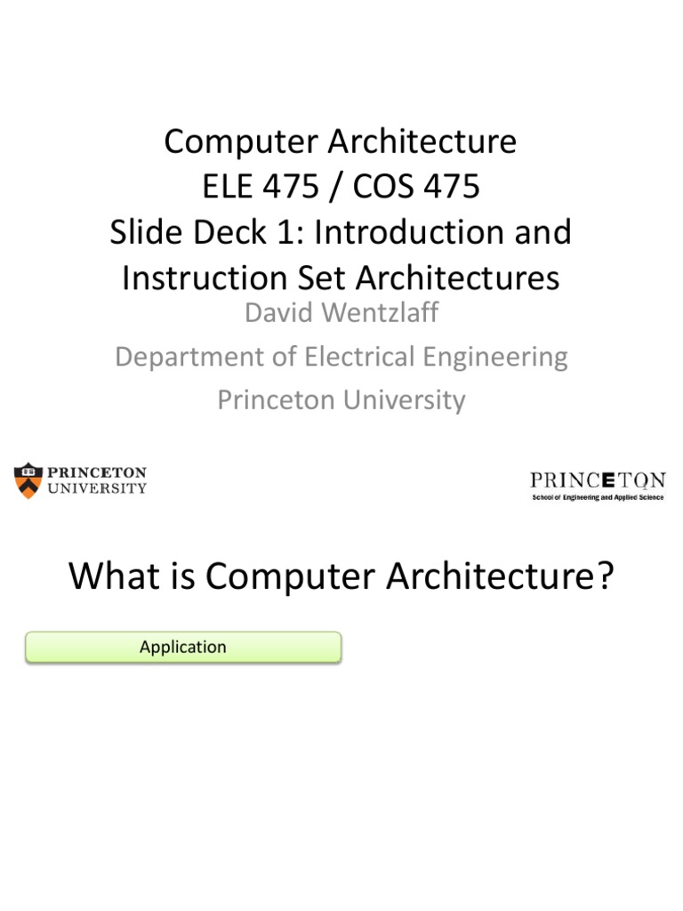 Computer Architecture Basics 1 Pdf Instruction Set 64 Bit Computing