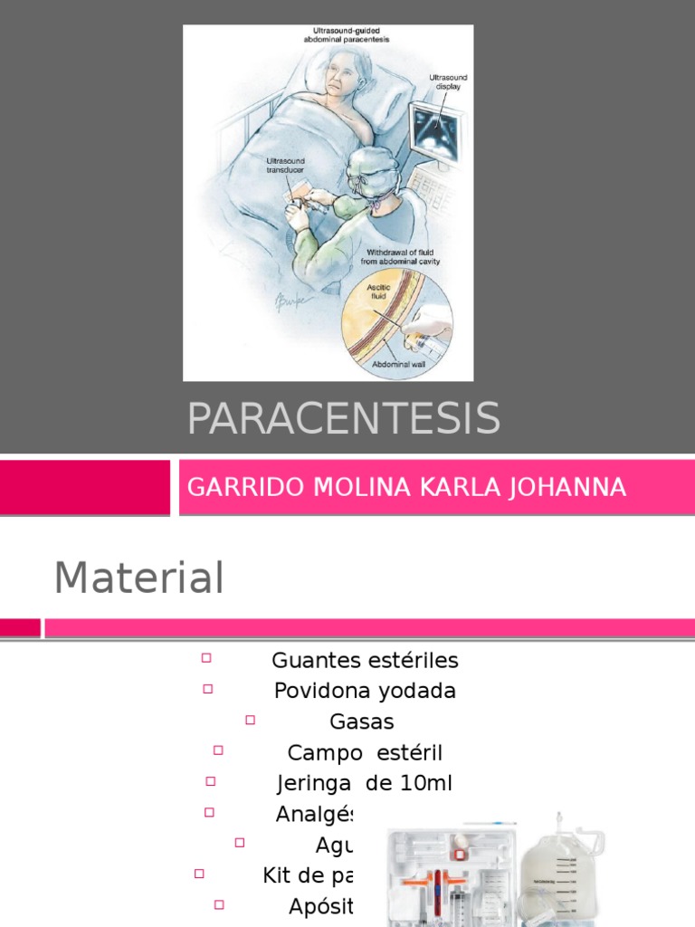 Procedimiento de Paracentesis Abdominal | PDF