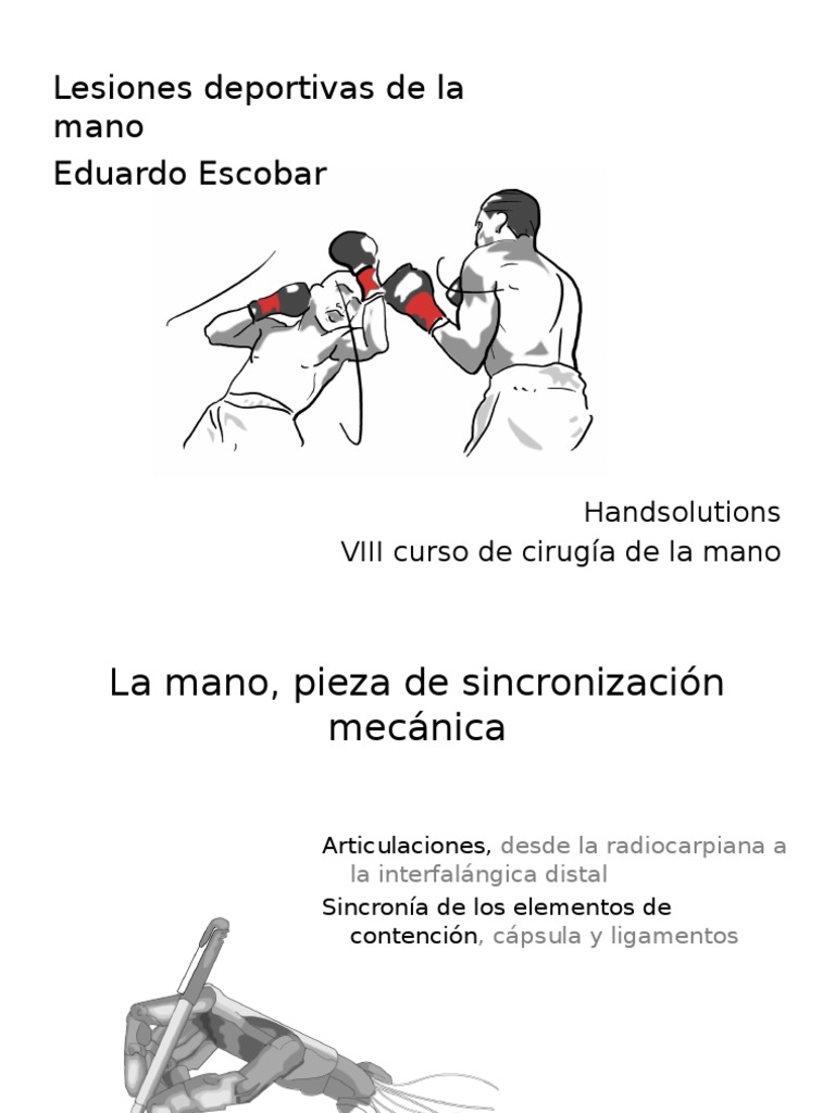 Lesiones de La Mano | PDF | Mano | Sistema musculoesquelético