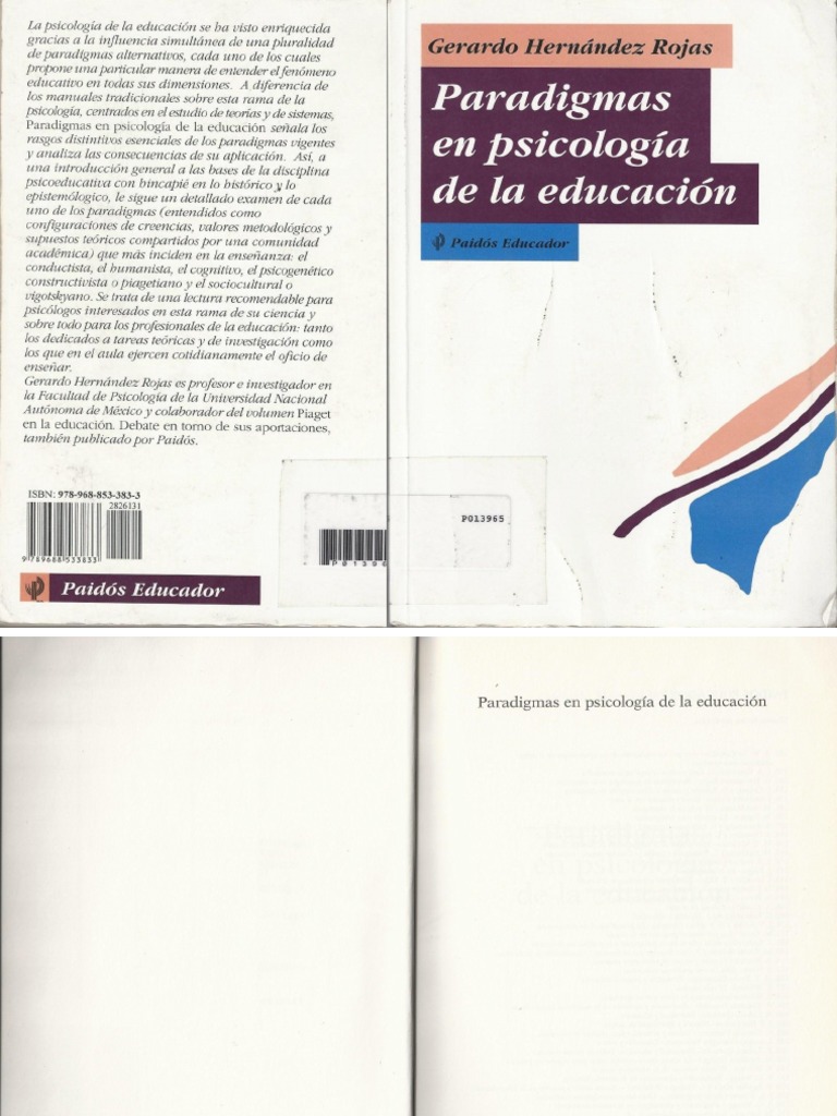 Paradigmas en Psicología de La Educación - Hernándes Rojas Gerardo | PDF