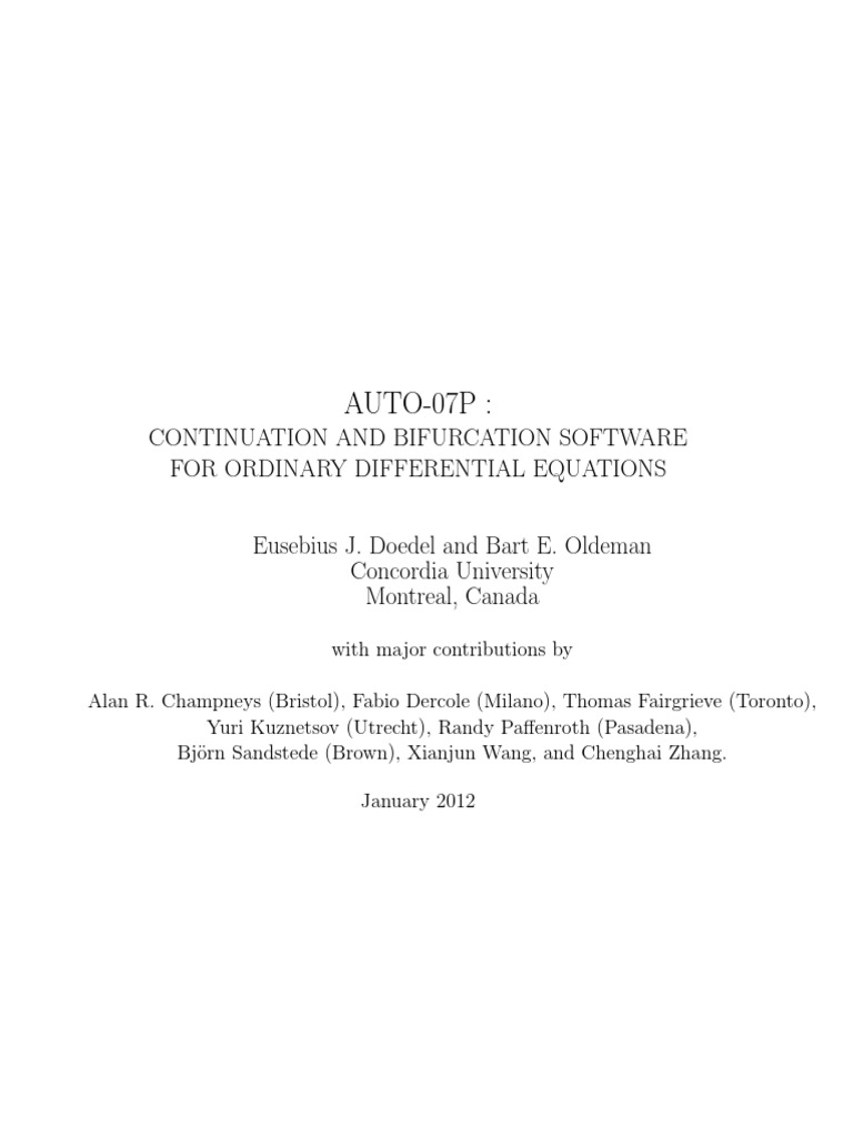 Auto07p PDF | PDF | Command Line Interface | Message Passing Interface