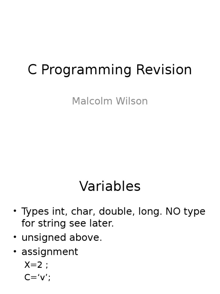 Cprog Pdf Integer Computer Science C Programming Language