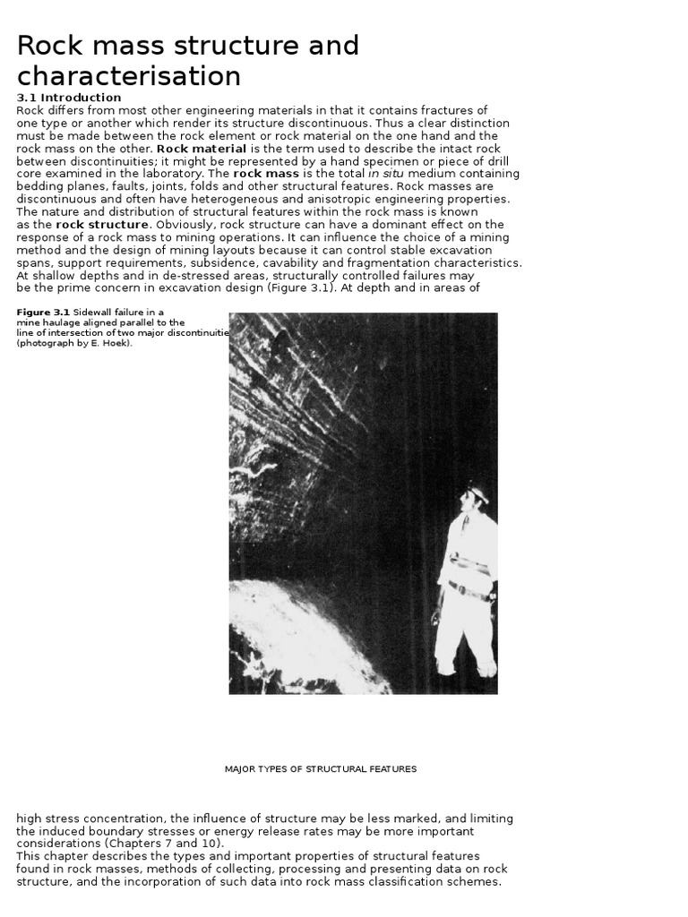 Rock Mass Structure and Characteristic | PDF | Fault (Geology) | Rock ...