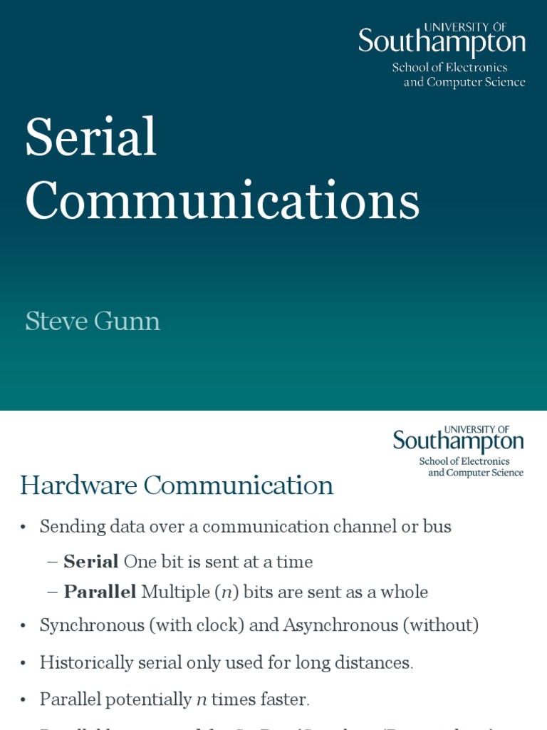 (3n4) SerialCommunication | PDF | Data Transmission | Manufactured Goods