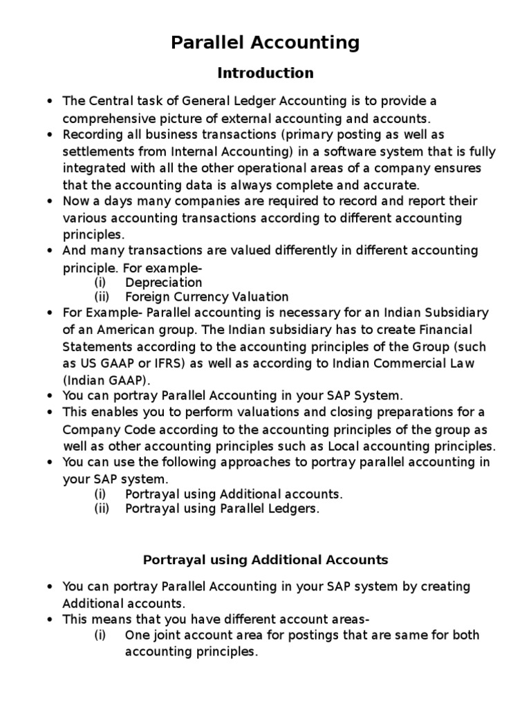 BOK Parallel Accounting | Download Free PDF | Generally Accepted ...