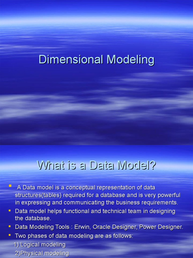 Dimension Modeling | PDF