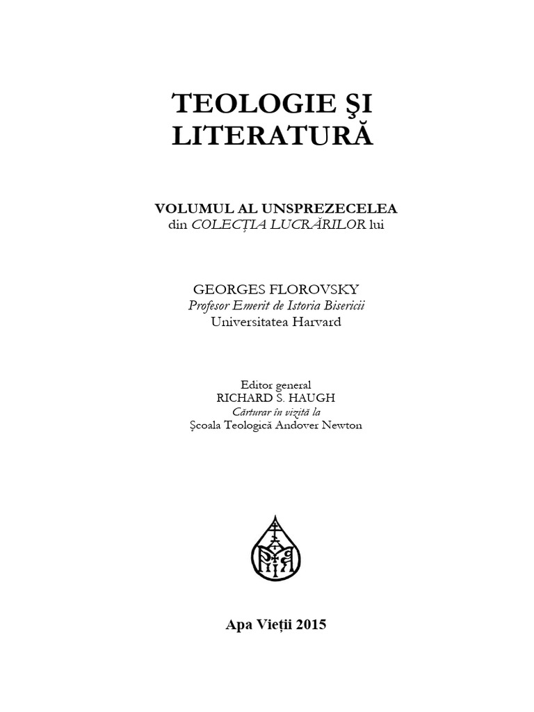 Georges Florovsky - Opere Complete Vol. XI | PDF