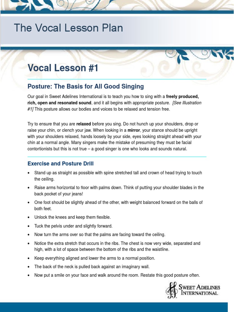 The Vocal Lesson Plan | PDF | Singing | Larynx