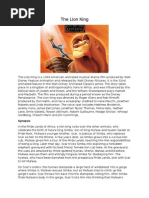 The Lion King Narrative Text | PDF