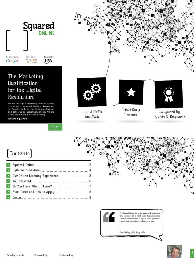Square Brochure Gen Dec13 | PDF | Digital Marketing | Tutor