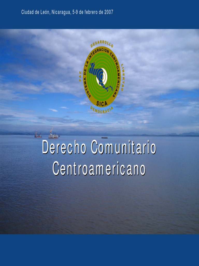 Derecho Comunitario Centroamericano | Ley de la Unión Europea | Fuentes ...