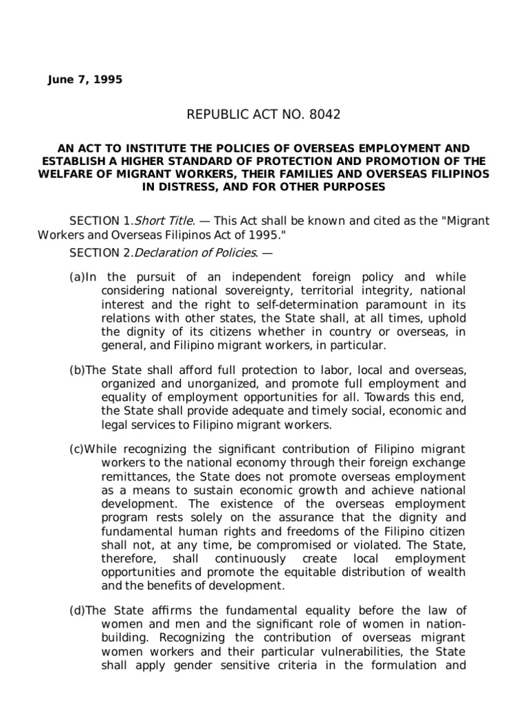 Migrant Workers Act Pdf Migrant Worker Legal Aid
