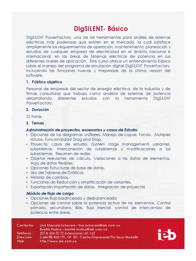 Curso Básico DIgSILENT PowerFactory | PDF | Energia electrica | Software