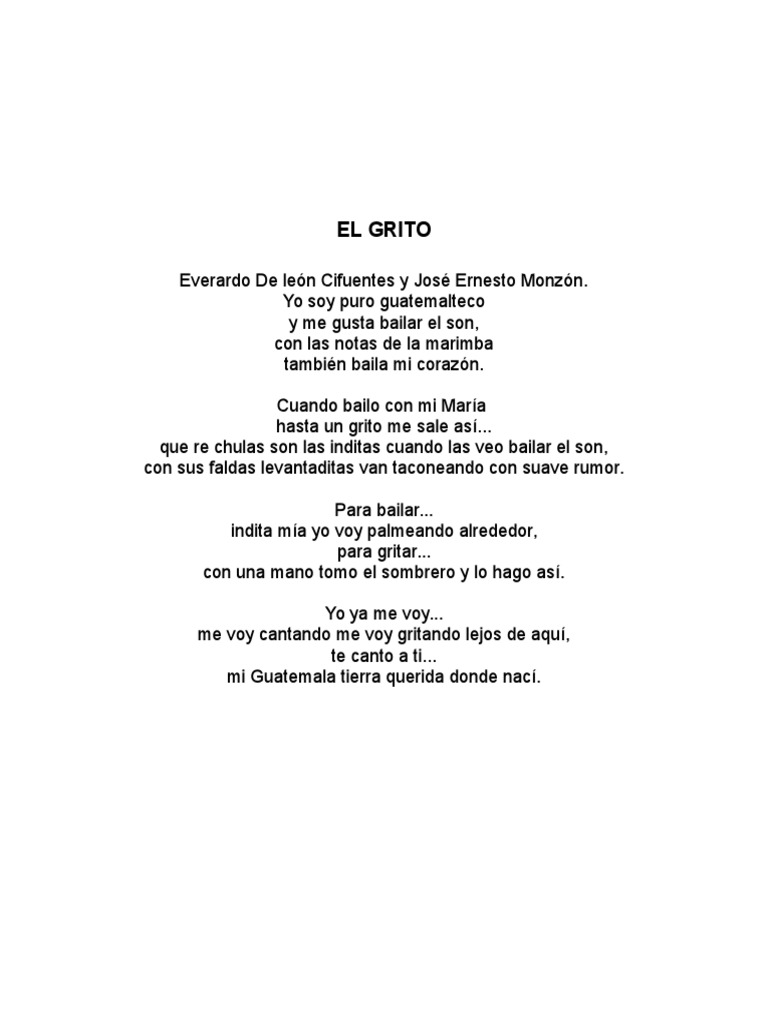 Letras de Canciones Guatemaltecas | Amor | Ocio