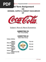 Coca-Cola Demand, Supply & Elasticity Analysis | PDF | Demand ...