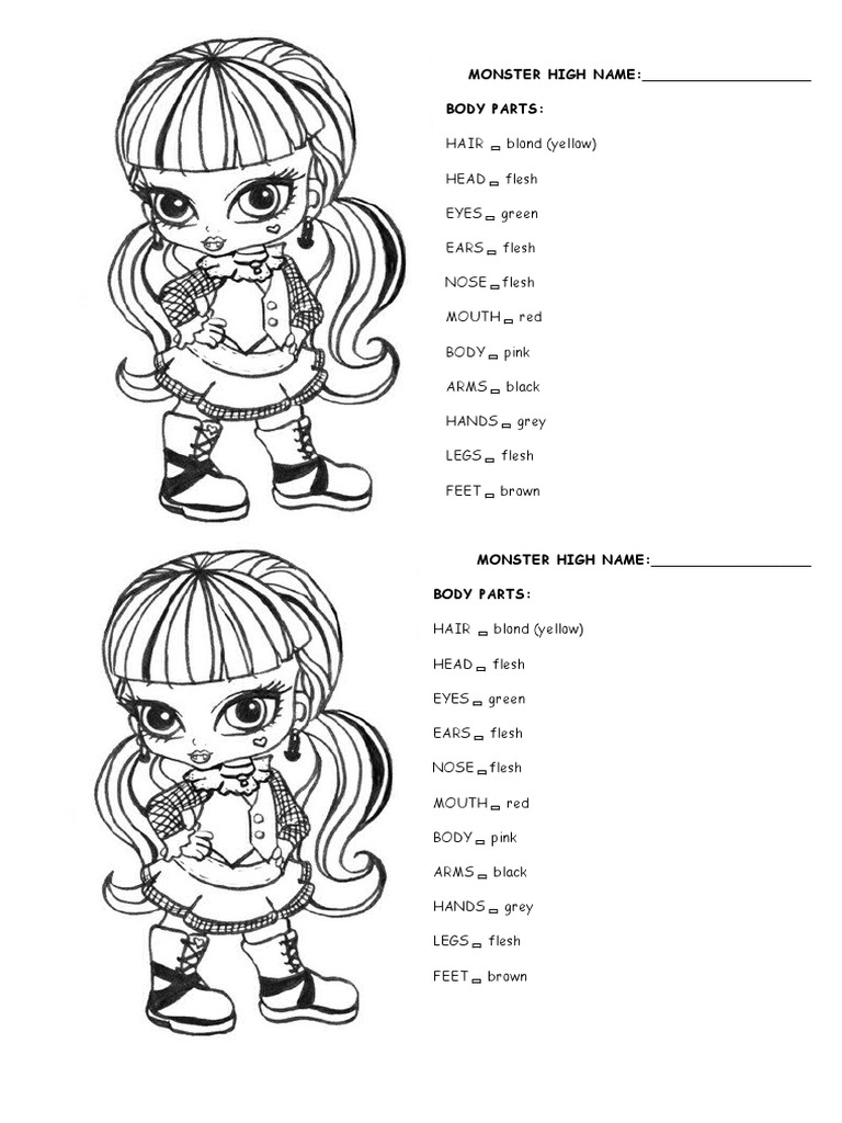 Monster High Doll Body Parts Guide | PDF | Wellness