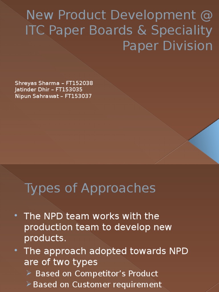 NPD Presentation | PDF | New Product Development | Production And ...