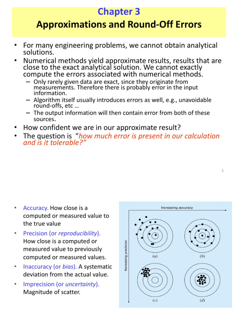 Chapter 3 Notes On Numerical Methods | PDF | Accuracy And Precision ...