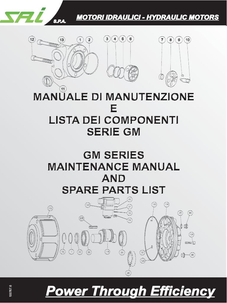 GM Maintenance Catalog Hydraulic Motor | PDF | Piston | Viscosity