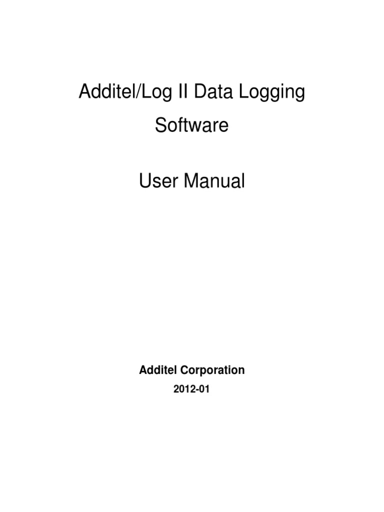 Additel/Log II Data Logging Software Guide | PDF | Comma Separated ...