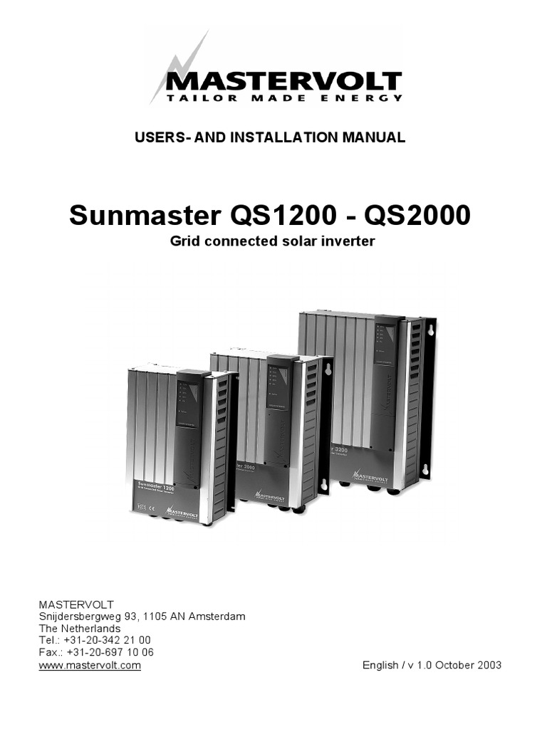 Manual QS en | PDF | Electrical Connector | Electrical Wiring