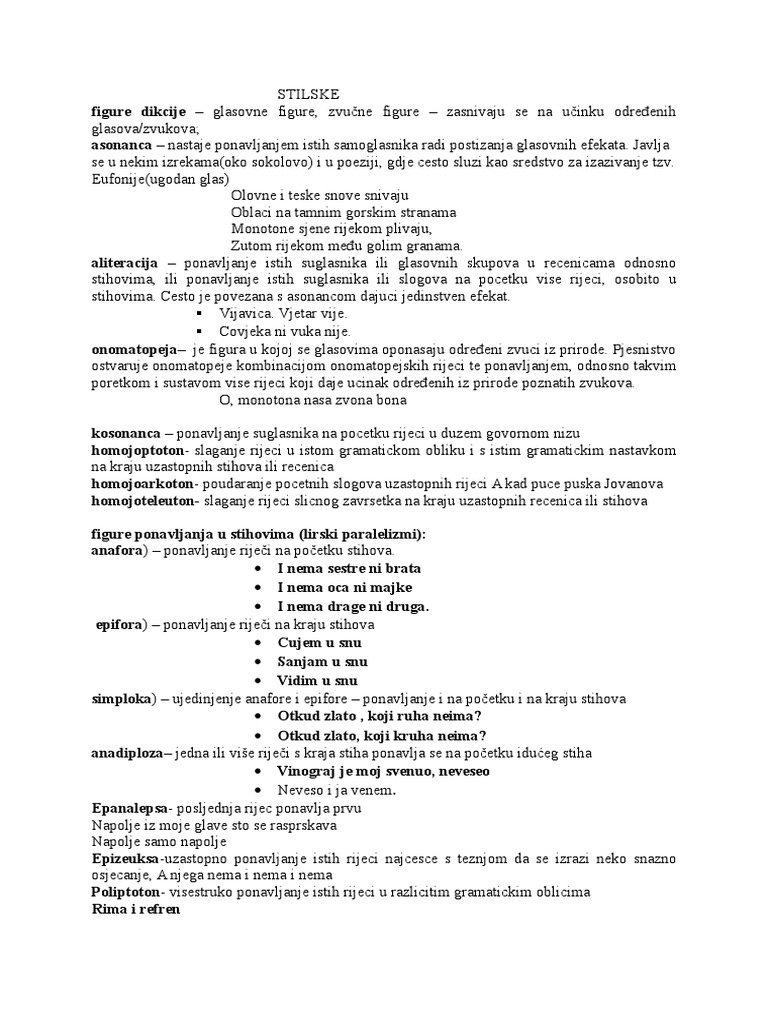 Stilske Figure | PDF