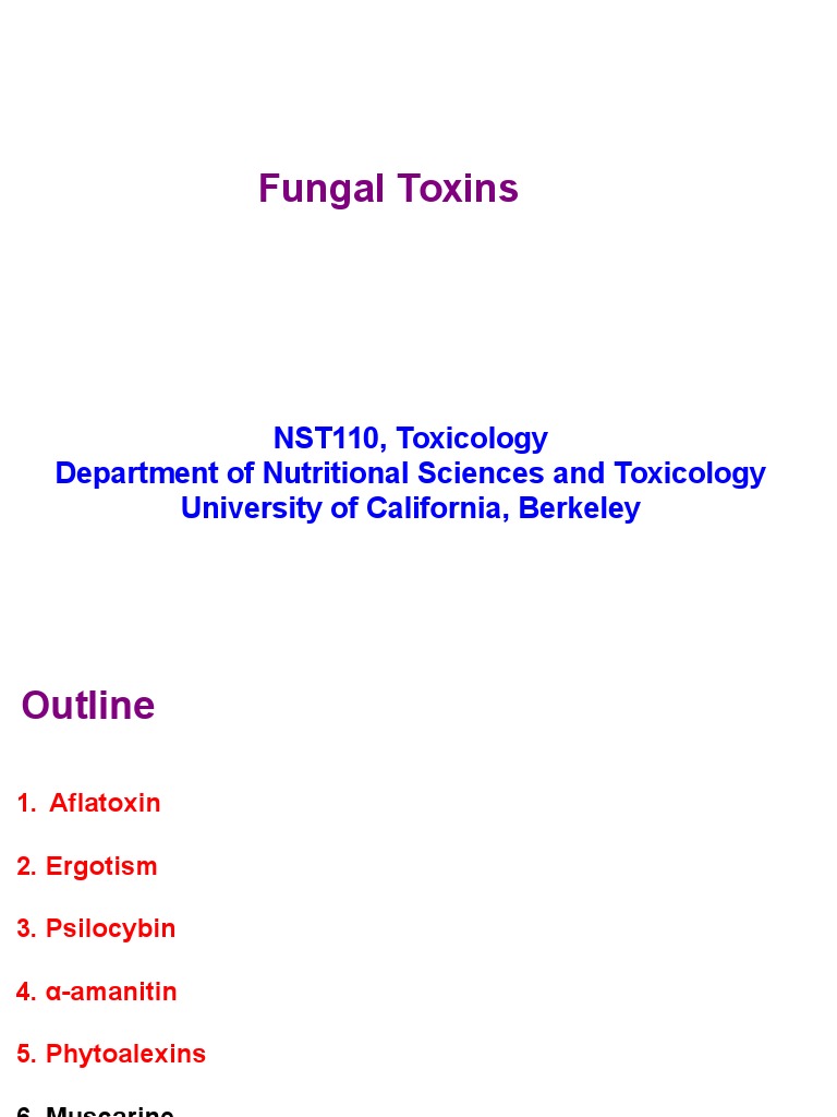 Fungal+Toxins-2014 | Neurochemistry | Biochemistry