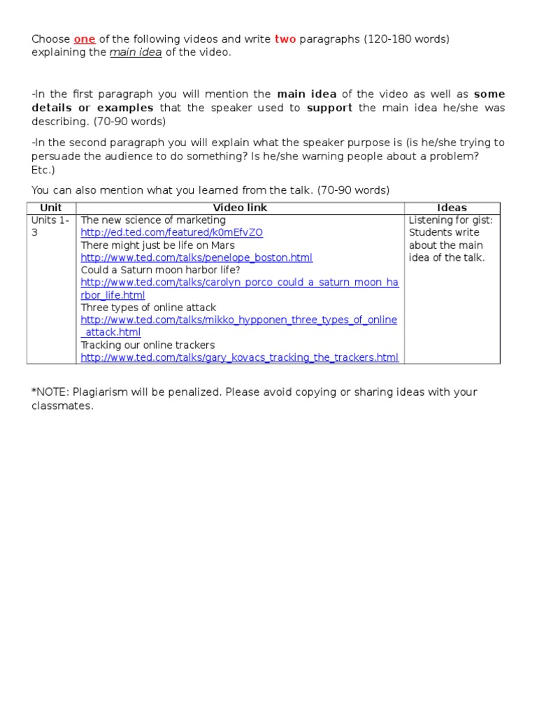 Listening Activity. EXAM 1 | PDF