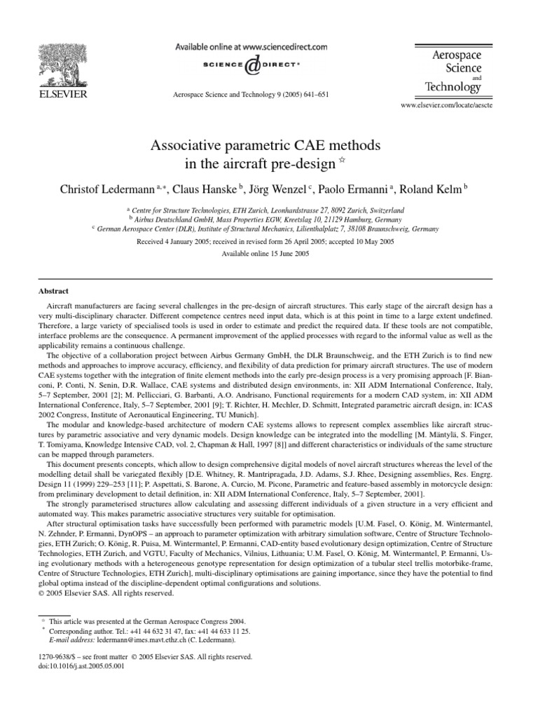 Associative Parametric CAE Methods | PDF | Mathematical Optimization ...