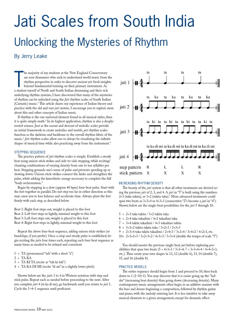 Unlocking the Mysteries of Rhythm: Exploring the Ancient Jati Rhythm ...