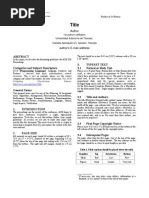 ACM Format | PDF | Times New Roman | Citation