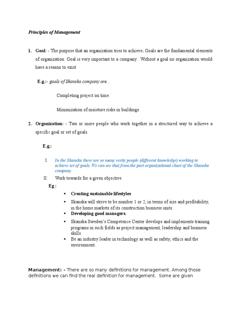 Key Principles of Management Explained | PDF | Business