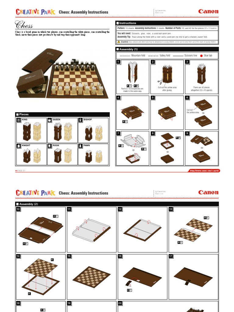 Chess: Assembly Instructions | PDF