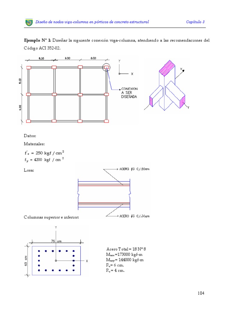 Ejemplo de Diseño de Nodos Viga-Columna en Pórticos de Concreto ...