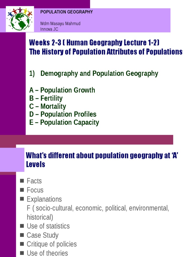 Introduction To Population Geography | PDF | Total Fertility Rate ...