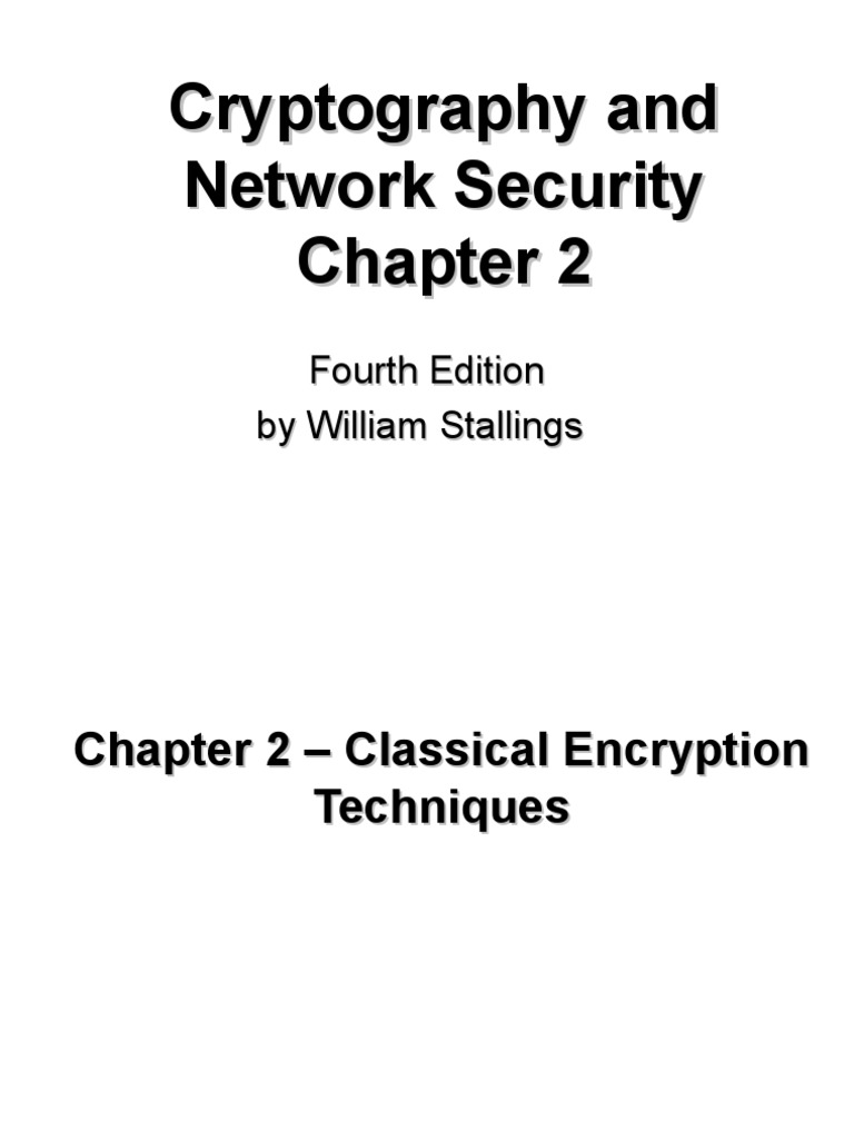 ch02 | PDF | Cipher | Cryptography