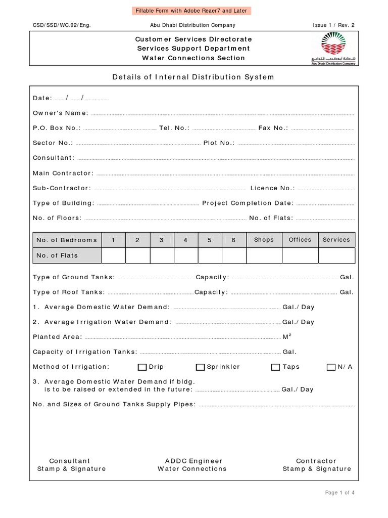 Water Form.pdf | Irrigation | Hydrology