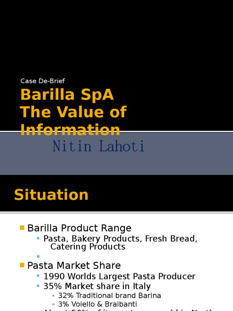 Barilla's Pasta Market Challenges | PDF | Pasta | Supermarket