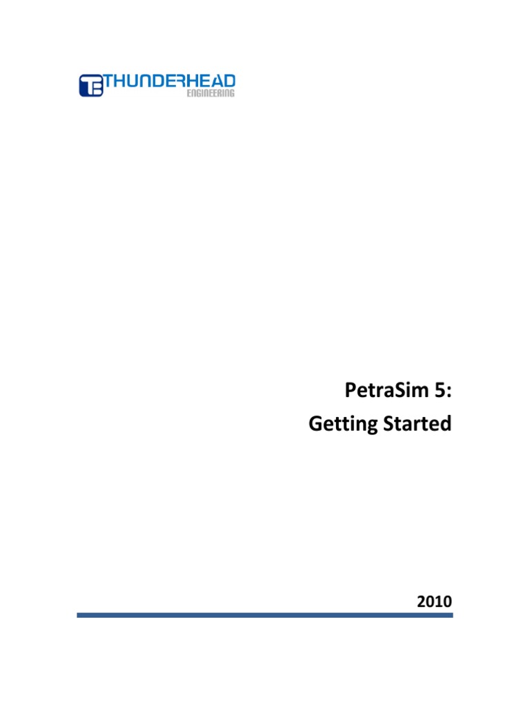 Petrasim Getting Started | PDF | Simulation | Computer File