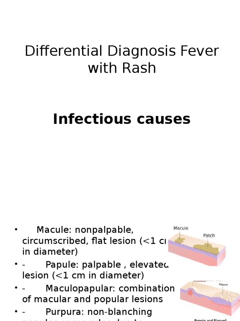 Differential Diagnosis Fever With Rash | PDF