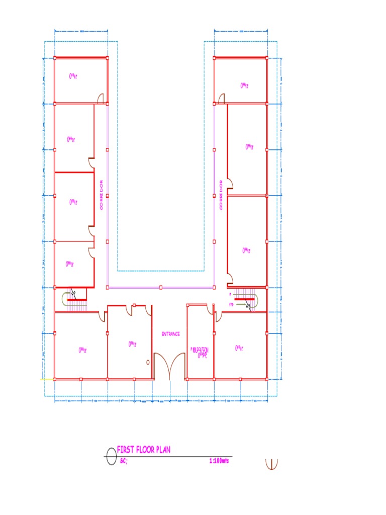 First Floor Corridor Plan | PDF