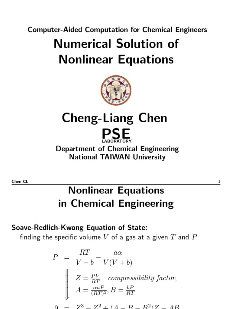 01 Numerical Solution of Nonlinear Equations | PDF | Numerical Analysis ...
