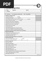 Fire Water Pump Checklist | PDF | Pump | Insurance
