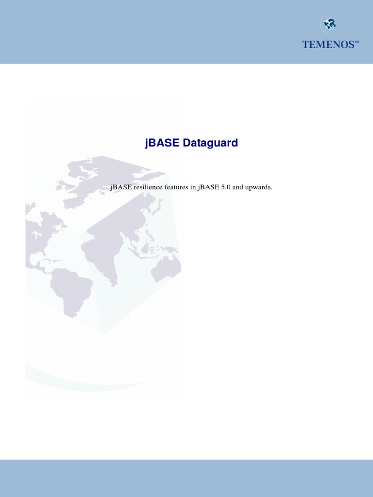 jBASE Dataguard | PDF | Backup | Database Transaction