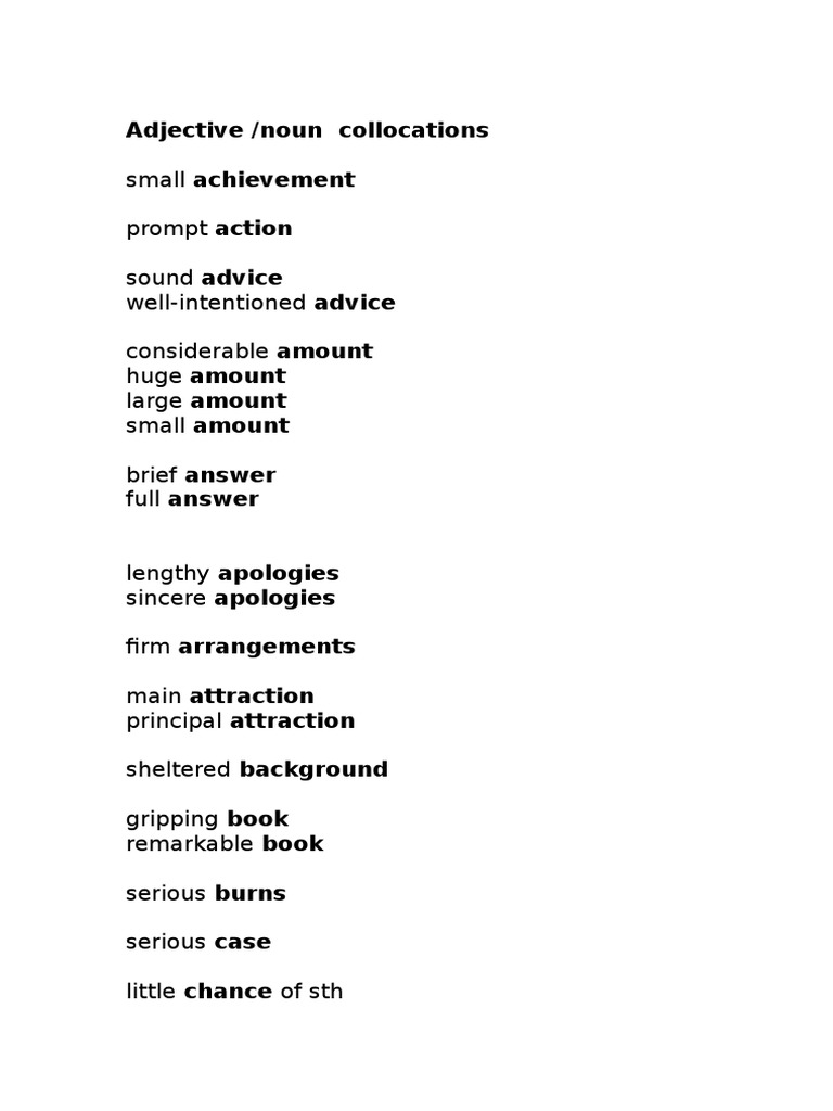 Cae Collocations | PDF
