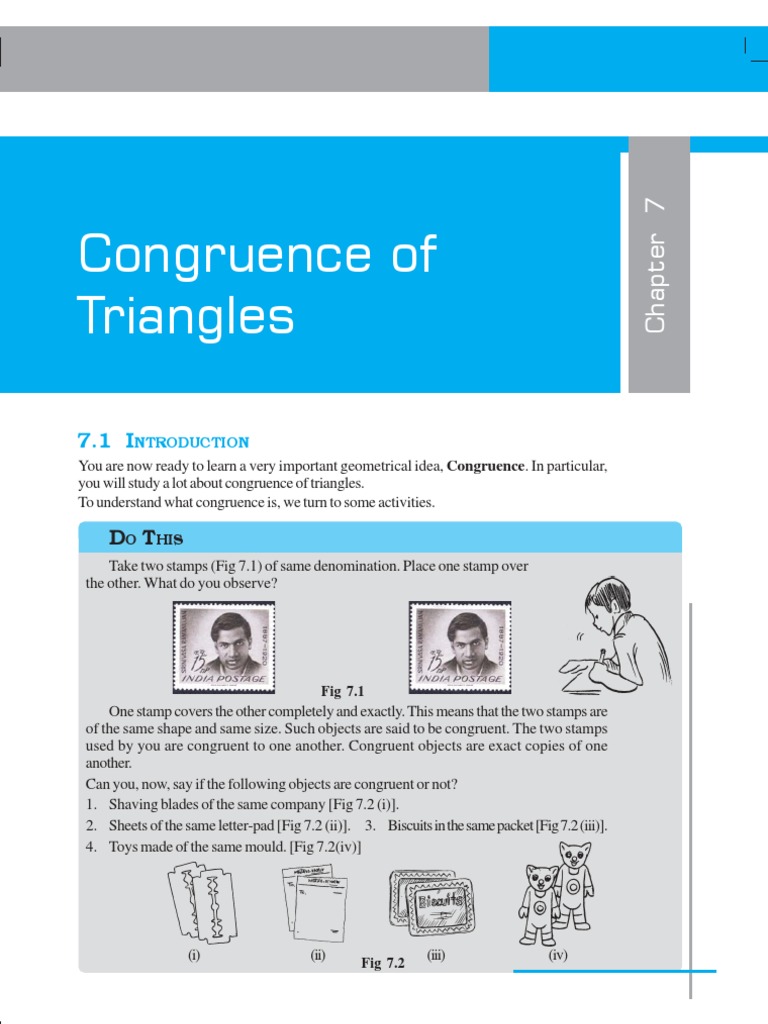 Congruence of Triangles | PDF | Triangle | Elementary Geometry
