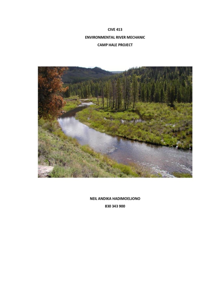 CIVE 413 Environmental River Mechanic Camp Hale Project | PDF | National Environmental Policy ...