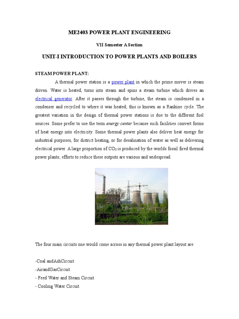 Power Plant Engineering | PDF