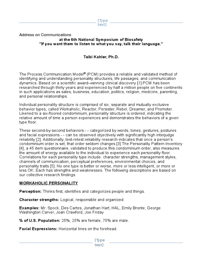 RDIl Taibi Kahler PCM White Paper | PDF | Perception | Thought